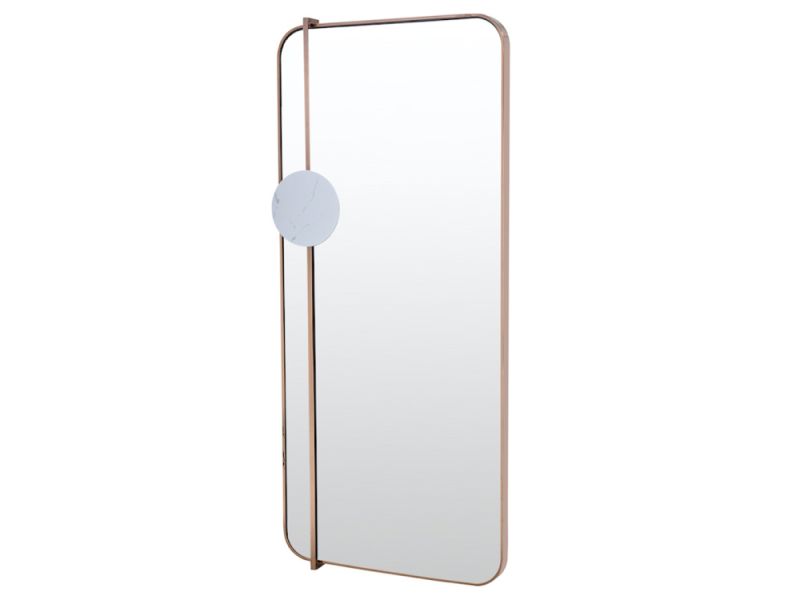 Thea Tall Mirror, Rose Gold – Indigo Living AE